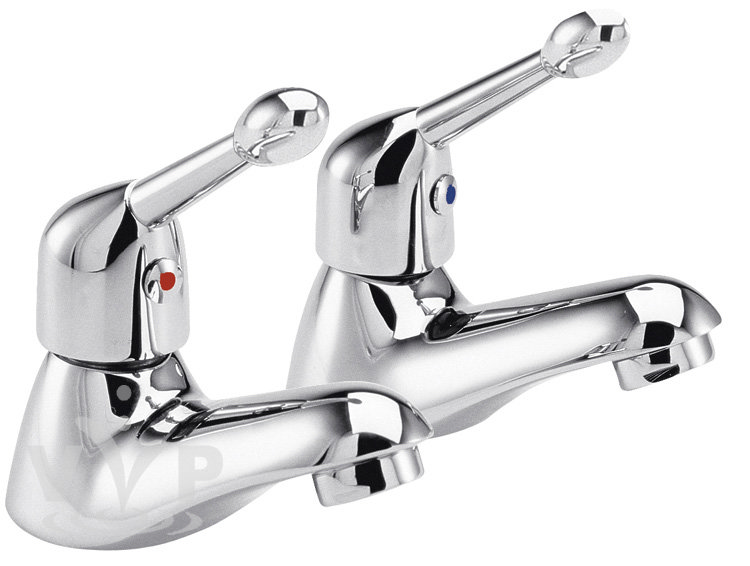 Modern Pacific Basin Taps at Victorian Plumbing UK