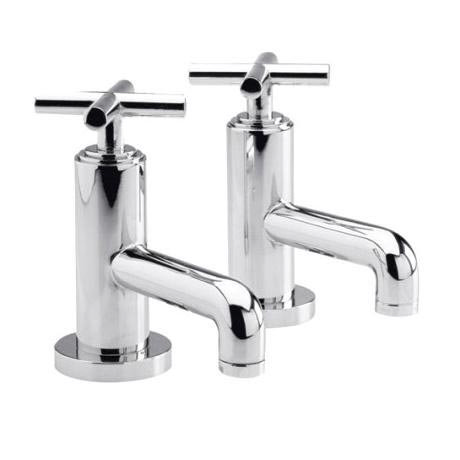 Bathroom Basin Taps, Minimalist Helix Cross Head Basin Taps at ...