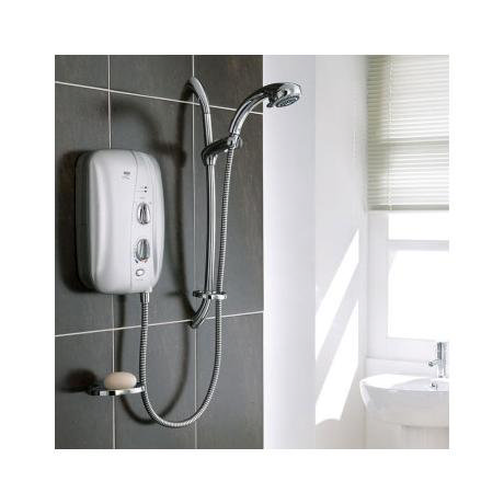 Mira - Elite ST 9.8kw Electric Shower - Satin Chrome - 1.1674.001 at ...