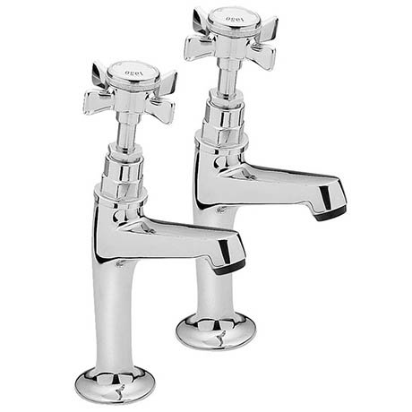 Tre Mercati - Imperial High Neck Kitchen Pillar Taps - Chrome - 1079 at ...