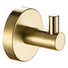 JTP Vos Brushed Brass Single Robe Hook