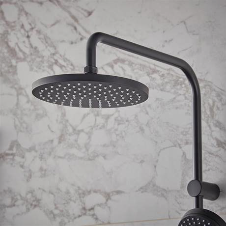 hansgrohe Vernis Blend EcoSmart Shower Kit with Diverter - Matt Black ...