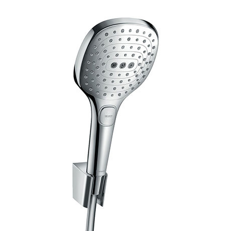 hansgrohe Raindance Select E 120 3-Spray Hand Shower with Holder & Hose ...