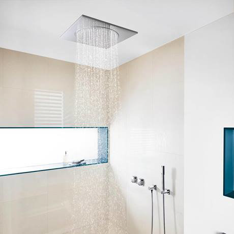 "Grohe Rainshower F-Series 20"" Ceiling Head Shower | Victorian Plumbing"