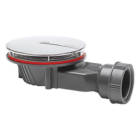 Wirquin Slim+ Extra Flat 90mm Shower Tray Waste - Chrome | Victorian ...