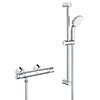Grohe Precision Flow Thermostatic Shower Mixer 1/2" with Shower Set ...