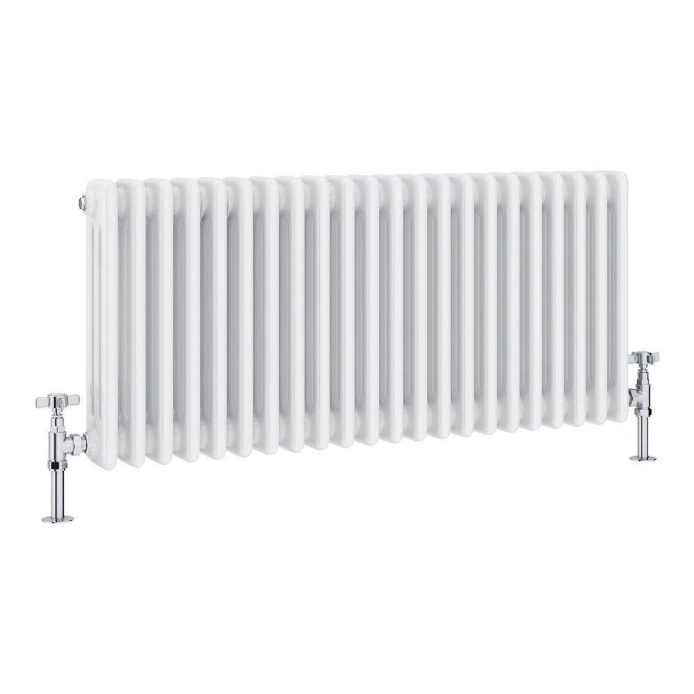 Keswick 450 x 1010mm Cast Iron Style Traditional 3 Column White ...