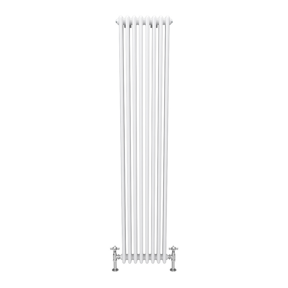 Keswick 1800 x 380mm Cast Iron Style Traditional 3 Column White ...