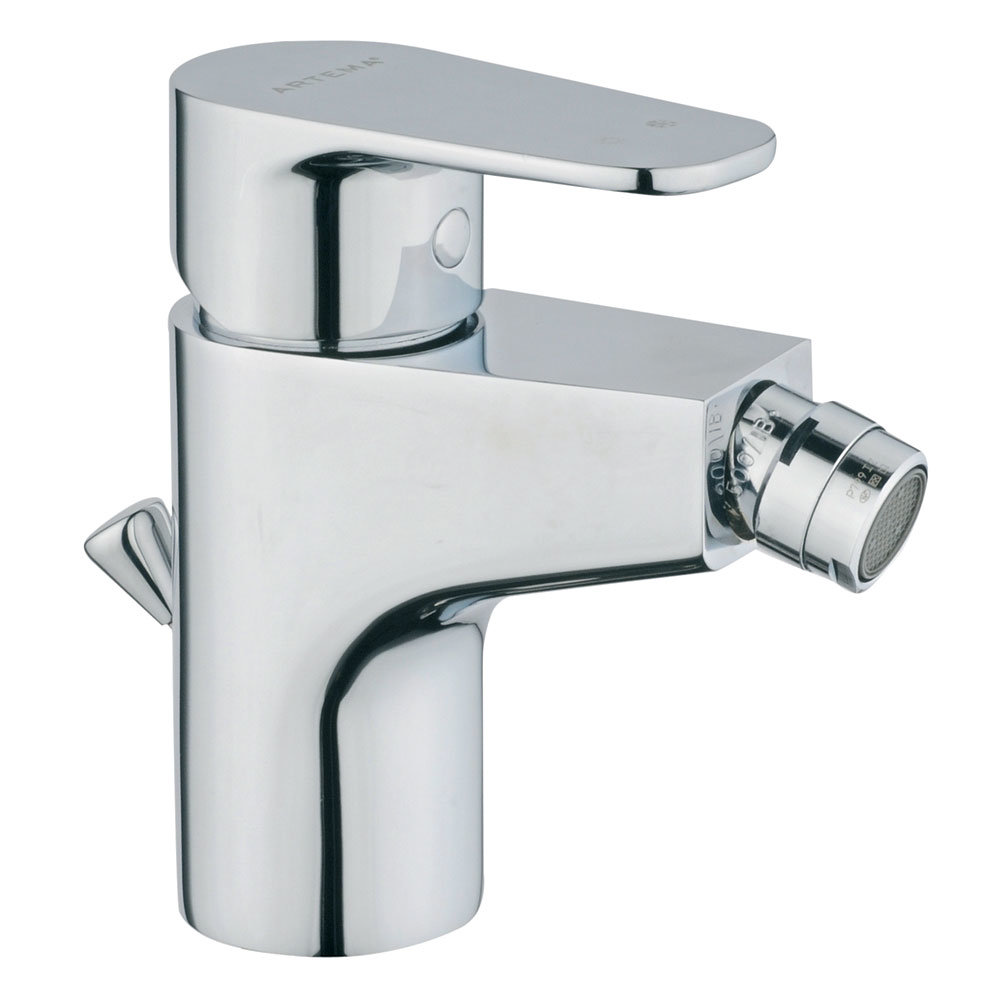 Vitra - D-Line Monobloc Bidet Mixer with Pop-up Waste - Chrome - 40752 ...