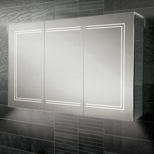 HiB Edge - LED Illuminated Mirror Cabinet | Victorian Plumbing