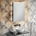 HIB Ether 50 LED Illuminated Aluminium Mirror Cabinet - 50500