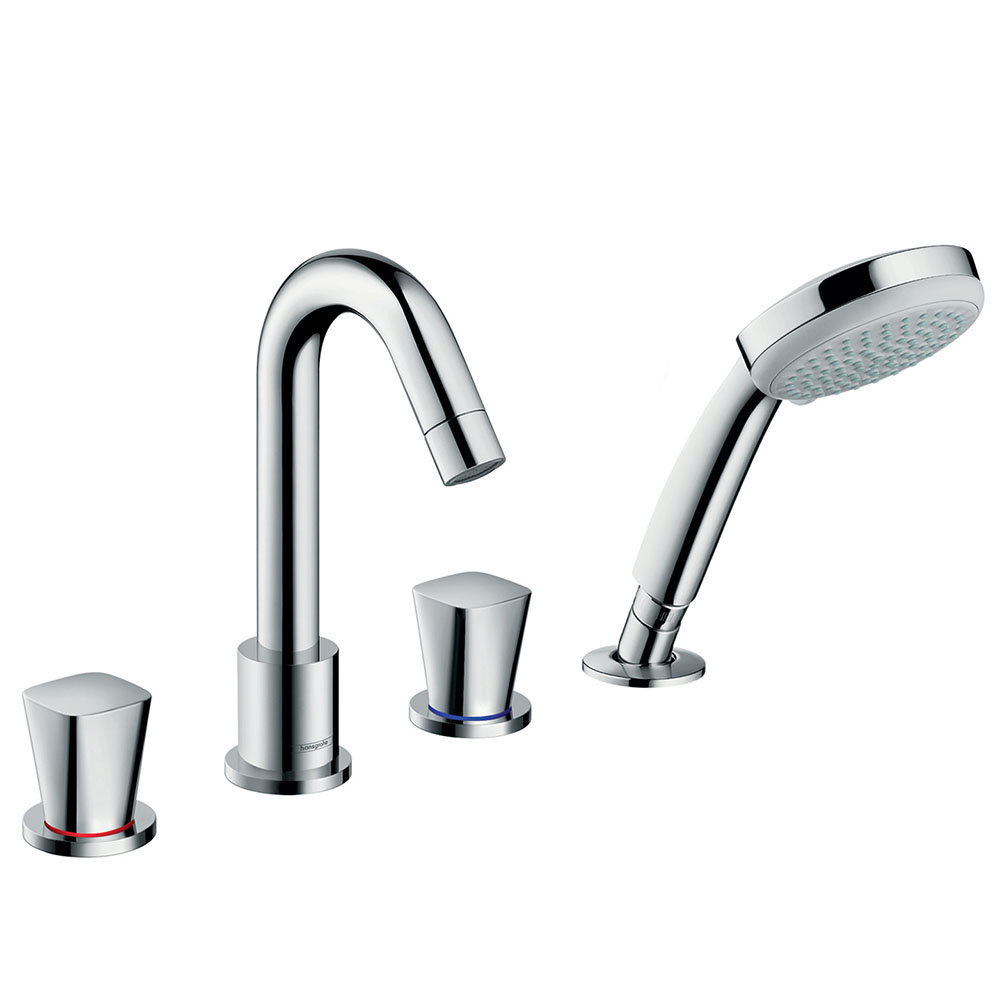 hansgrohe Logis 4-Hole Deck Mounted Bath Shower Mixer - 71314000