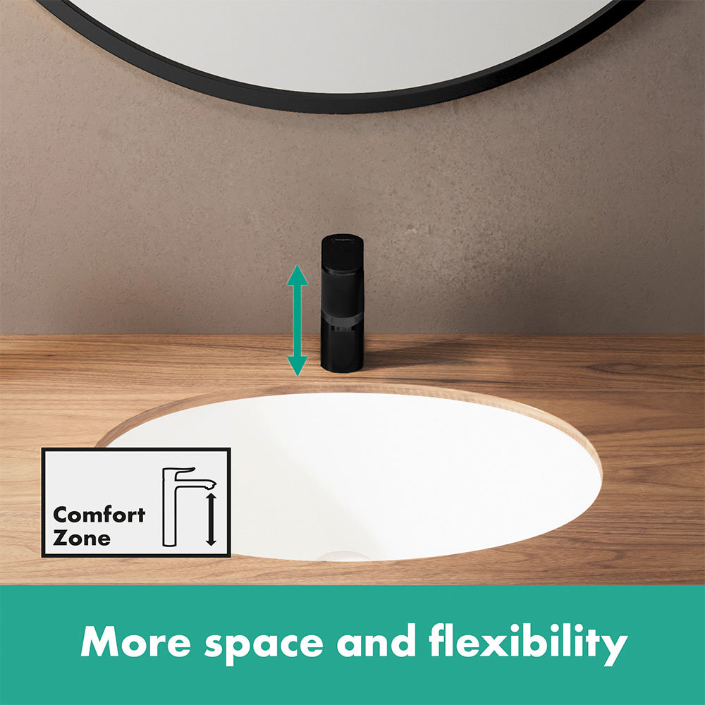 hansgrohe Vernis Blend Single Lever Basin Mixer 100 with Pop-up Waste ...