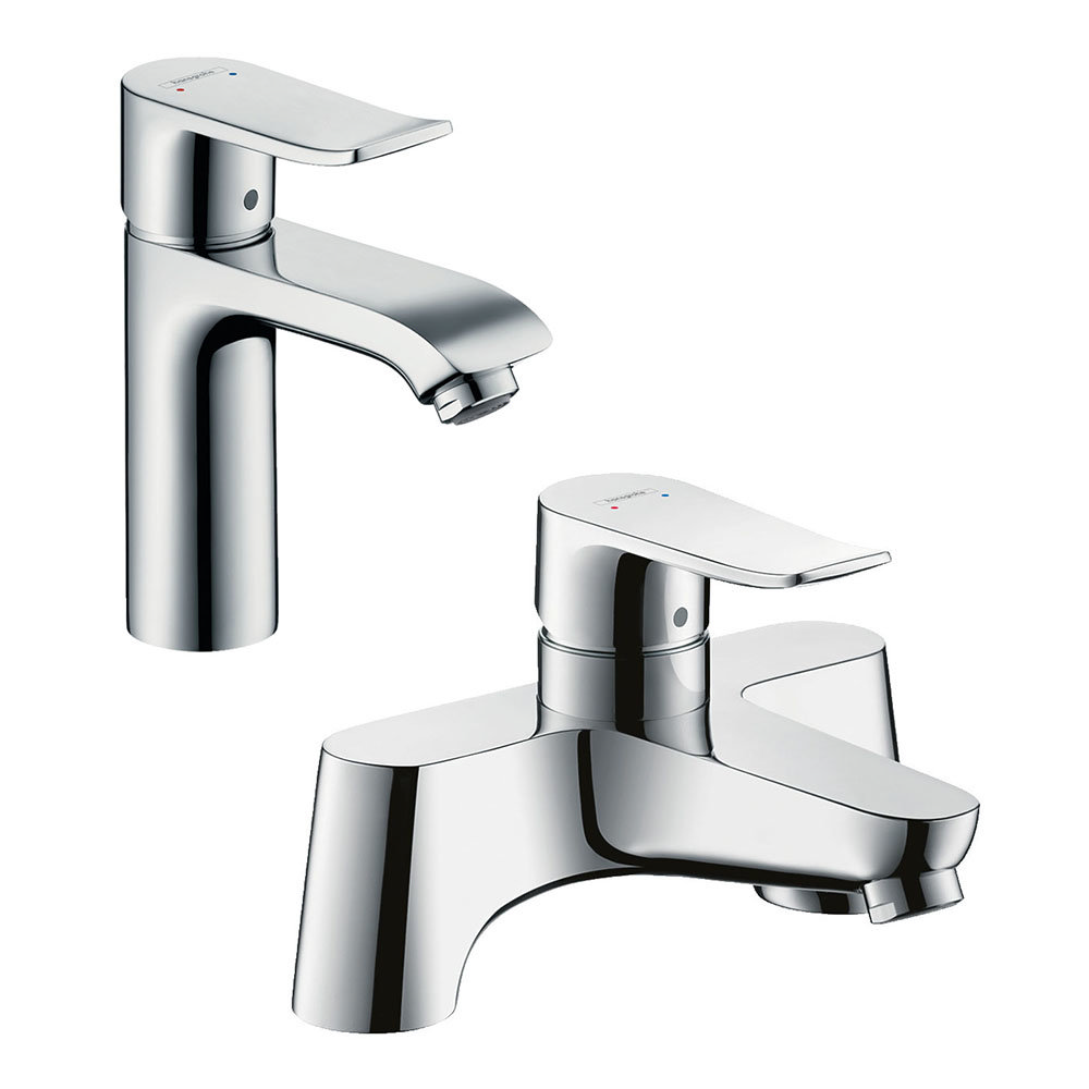 hansgrohe Metris 110 Basin Mixer + Bath Filler Tap Package