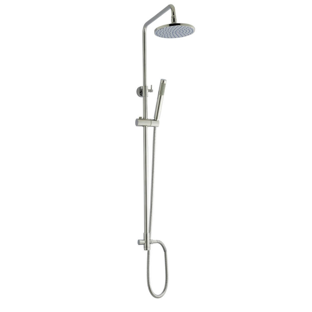 Ultra Telescopic Riser Kit with Round Shower Head - Chrome - A3113 at ...