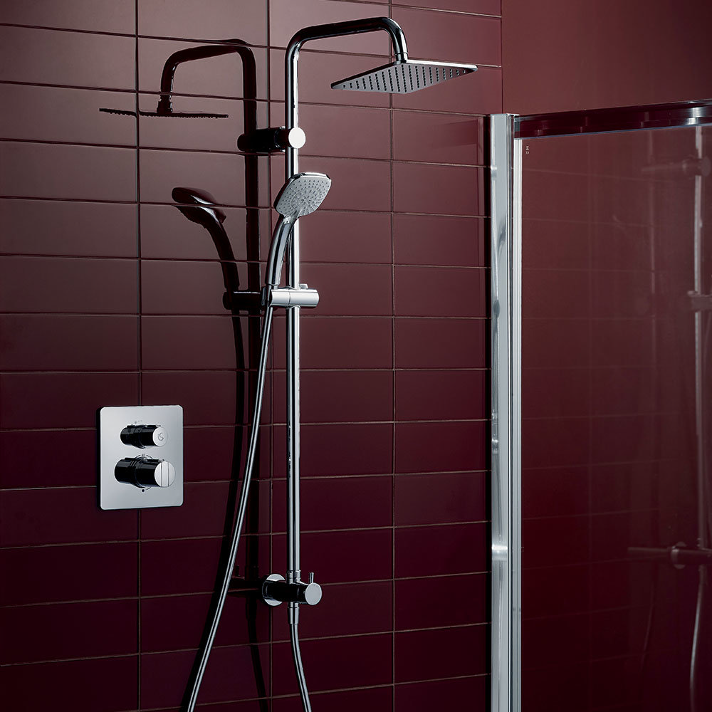 Ideal Standard Connect Easybox Slim Built-in Shower Mixer with Square ...