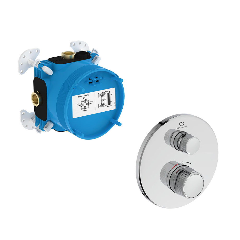 Ideal Standard Ceratherm Navigo Chrome Built-In Thermostatic 1 Outlet ...