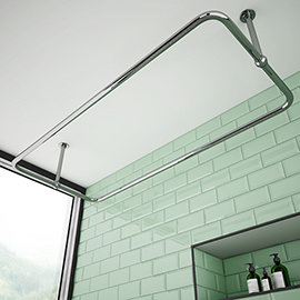 Buy Shower Curtain Rails | Shower Rails | Victorian Plumbing