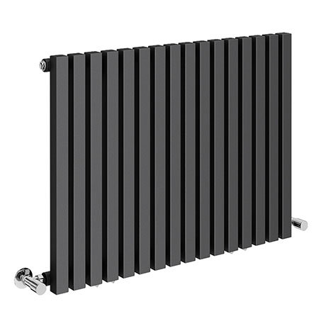 Alaska Modern 600 x 800 Horizontal Anthracite Square Radiator 16 Tubes ...