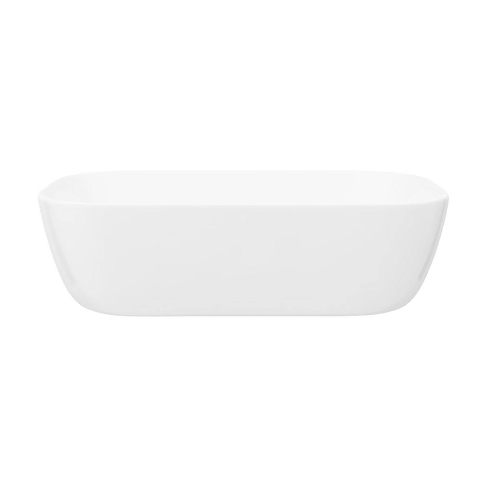 Arezzo Stone Resin Floating Basin Shelf inc. 2 Curved Rectangular ...