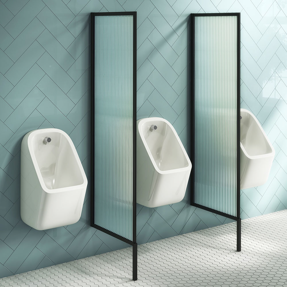 Arezzo Concealed Urinal Pack with 3 x Urinal Bowls + 2 x Matt Black ...