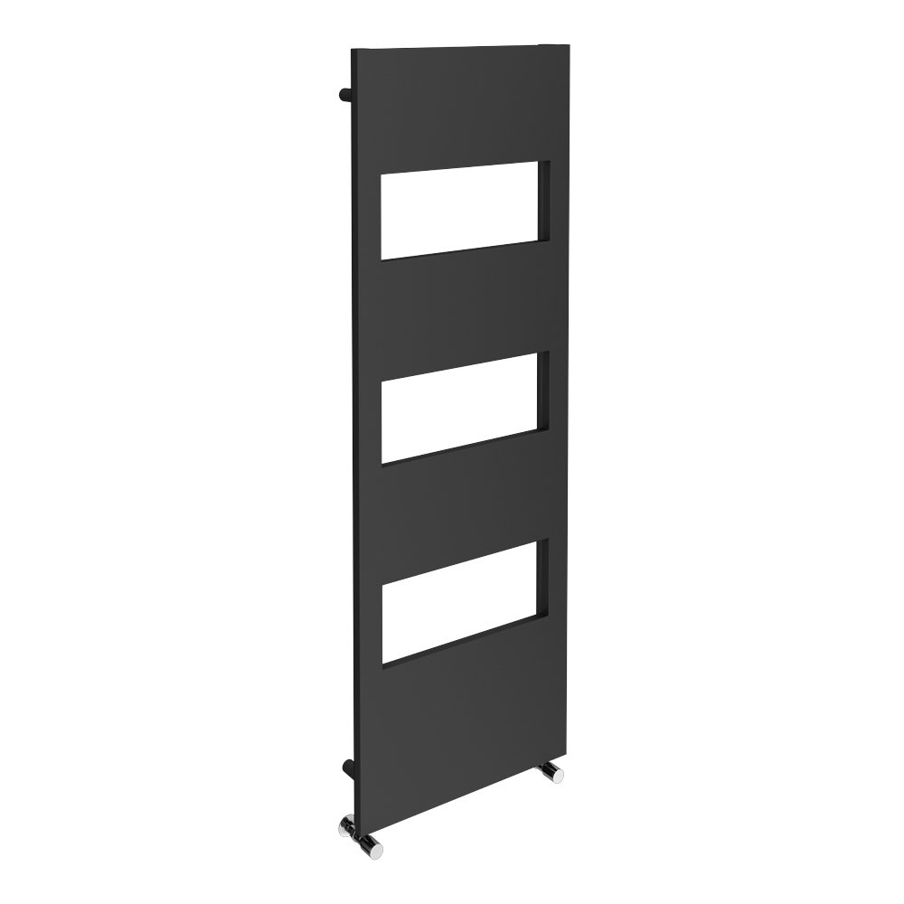 Arezzo Anthracite 1500 x 500 Designer Panel Radiator with Towel Rails ...