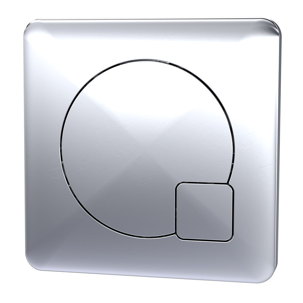 Arezzo Modern Chrome Square Flush Plate