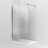 Arcade Walk In Shower Screen - Nickel - 3 x Size Options at Victorian ...