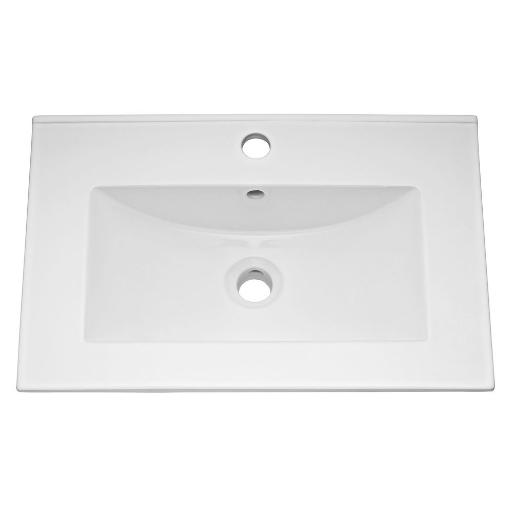Nuie Minimalist Ceramic Inset Basin at Victorian Plumbing UK