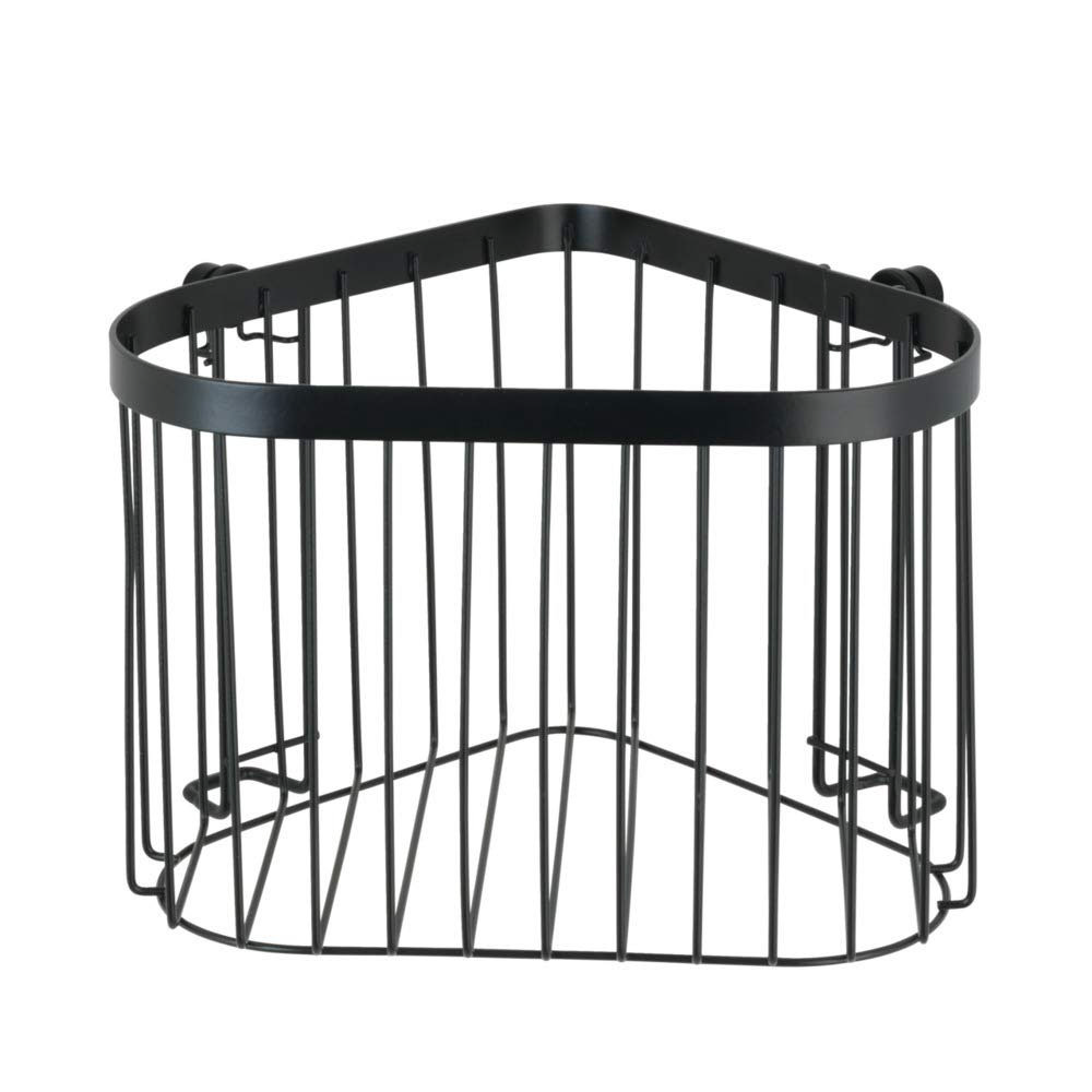 Black Corner Wire Shower Basket