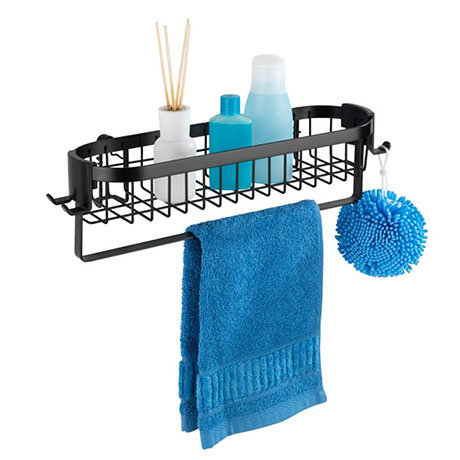 Black Wire Shower Caddy Shelf
