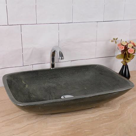 Blue Limestone 600 x 380mm Counter Top Rectangle Basin 0TH - BLST003 ...