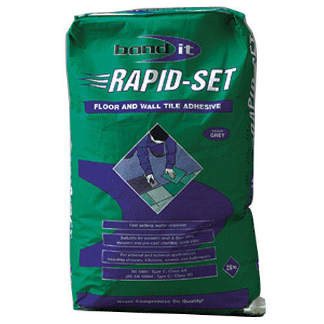 BOND IT RAPID-SET wall & floor Adhesive 20kg - Grey - BDRS20 at ...
