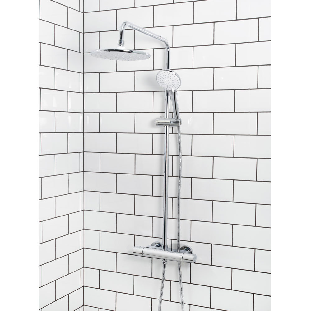 Bristan Buzz Rigid Riser Bar Mixer | Victorian Plumbing.co.uk