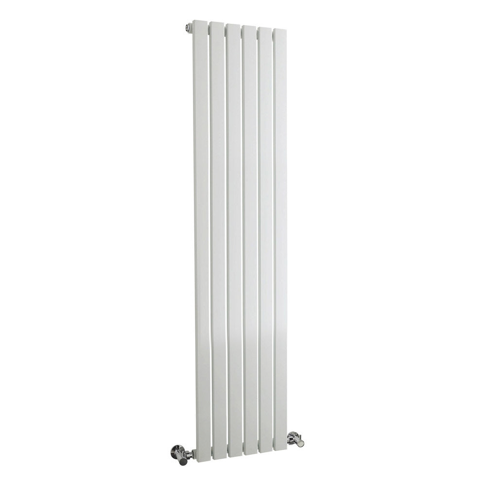 Bilbao White Single Panel Designer Radiator | Victorian Plumbing.co.uk