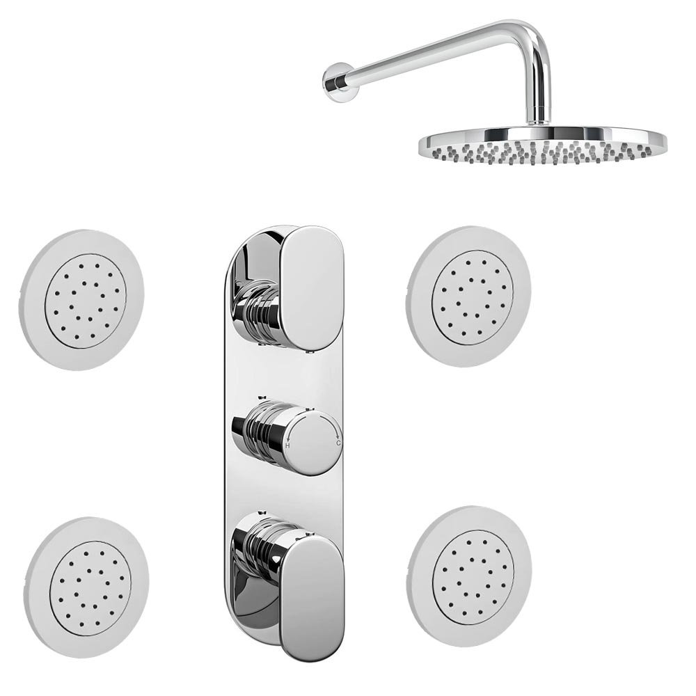 Bosa Concealed Valve With Fixed Shower Head | Victorian Plumbing.co.uk