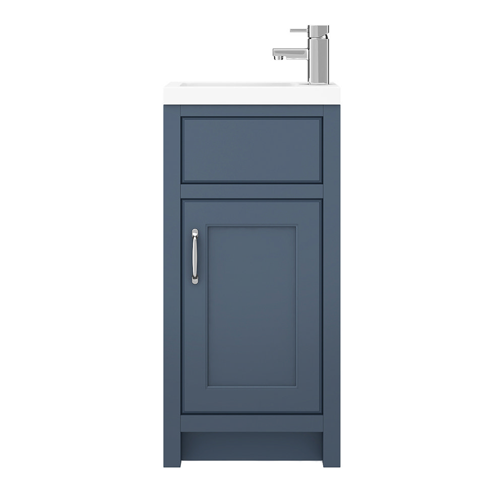 Chatsworth Traditional Blue Small Vanity - 400mm Wide | Victorian ...