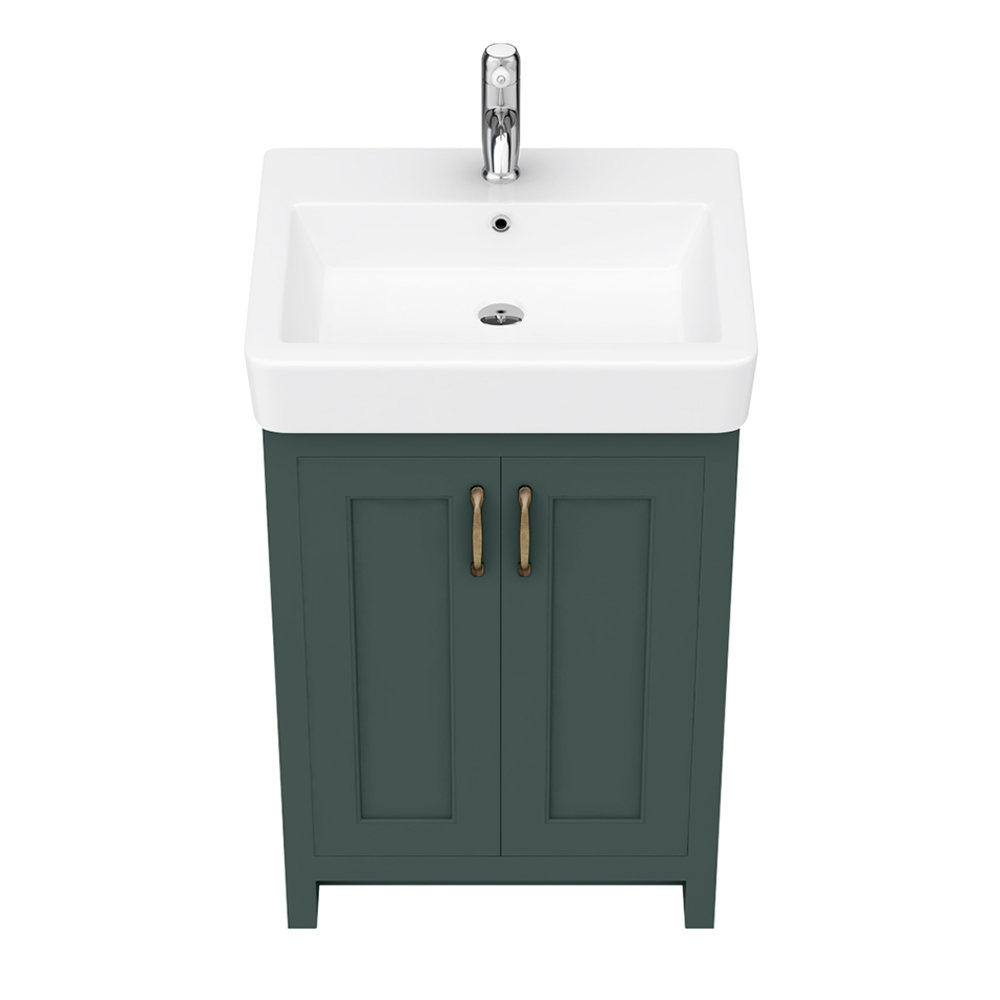 Green Vanity Unit - 560mm Wide | Victorian Plumbing