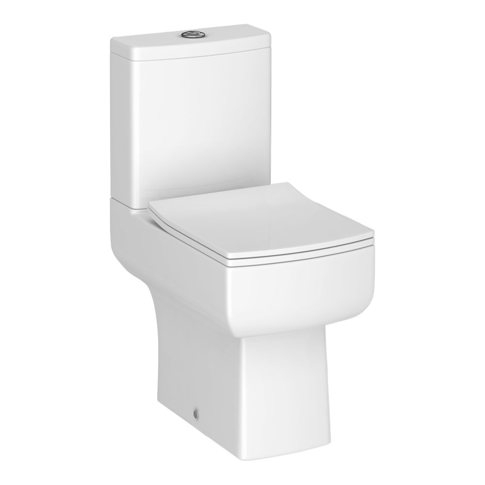 Cubo Modern Square Comfort Height Toilet + Soft Close Seat | Victorian ...