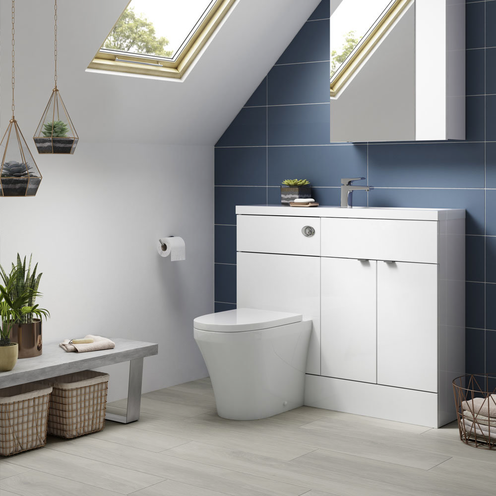 Hudson Reed Luna Round Back To Wall Pan with Top-Fixing Soft Close Seat ...