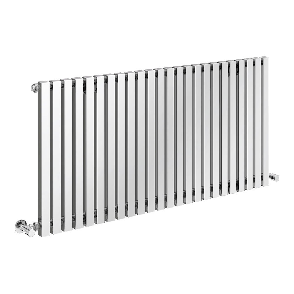 Alaska Modern 600 x 1200 Horizontal Chrome Square Radiator 24 Tubes ...
