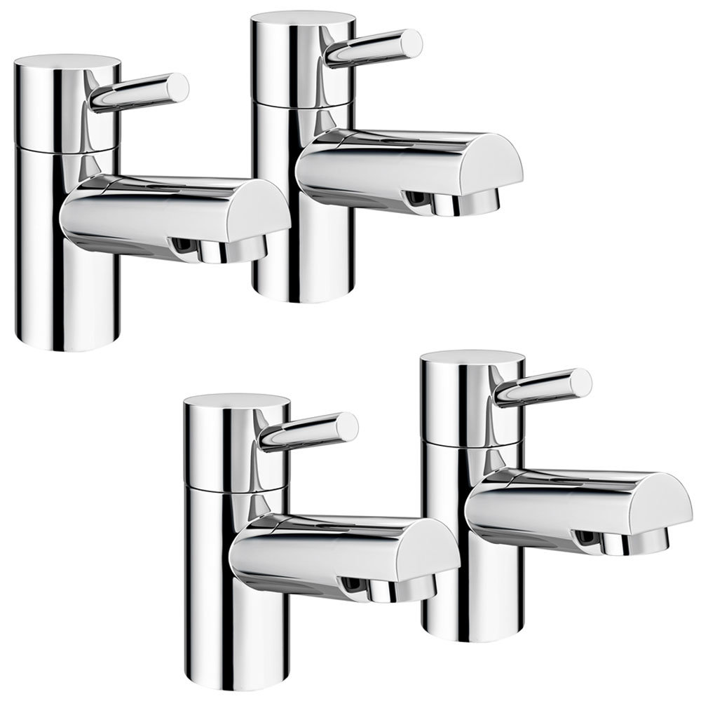 Cruze Modern Basin + Bath Tap Set | Victorian Plumbing UK