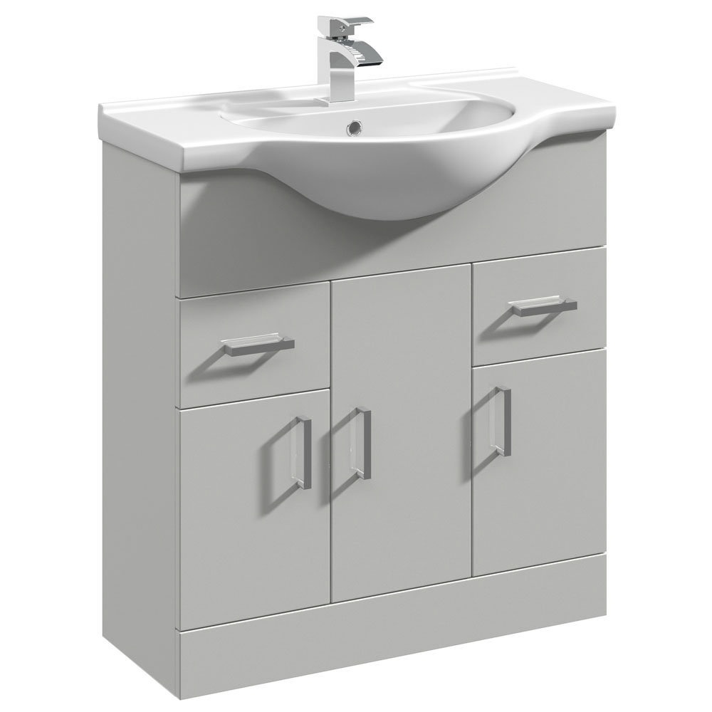 Cove Light Grey 750mm Vanity Unit | Victorian Plumbing UK