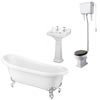 Carlton High Level Bathroom Suite + Roll Top Bath | Victorian Plumbing