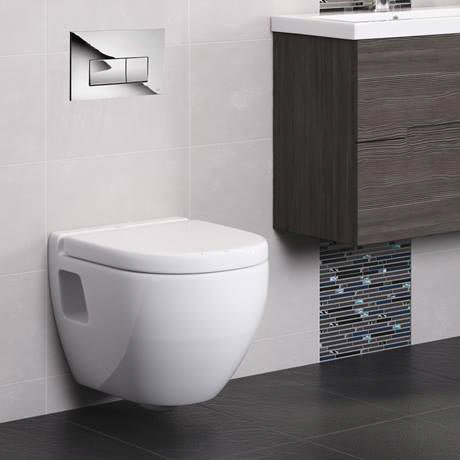 Compact Dual Flush Concealed Cistern With Toilet | Victorian Plumbing