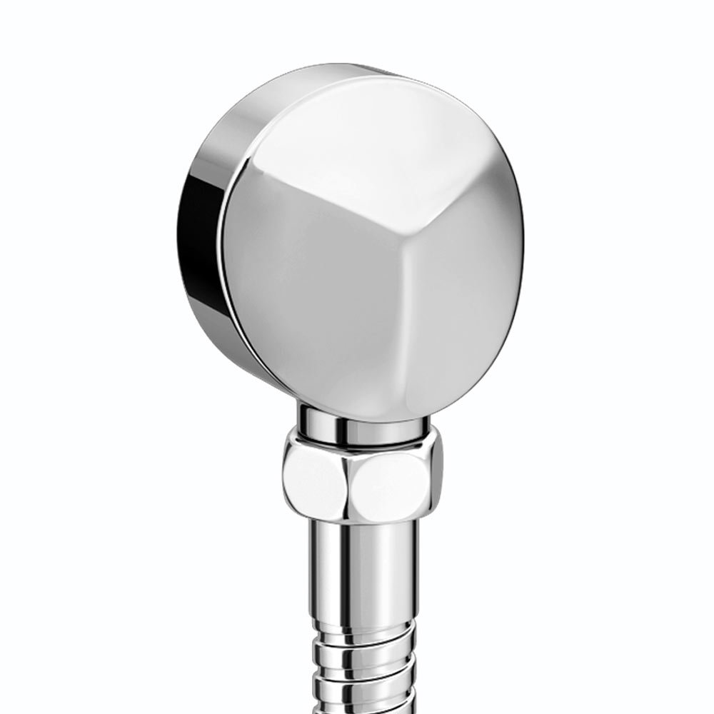 Cruze Round Elbow for Concealed Showers - Chrome at Victorian Plumbing UK