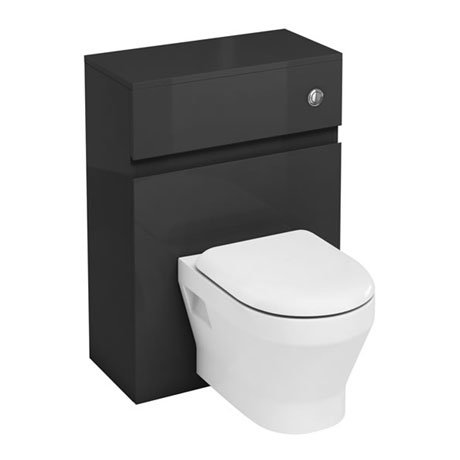 Aqua Cabinets Wall Hung WC Unit | Anthracite Grey | Victorian Plumbing