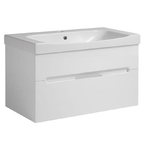Roper Rhodes Diverge 800mm Wall Mounted Unit | Gloss White | Online