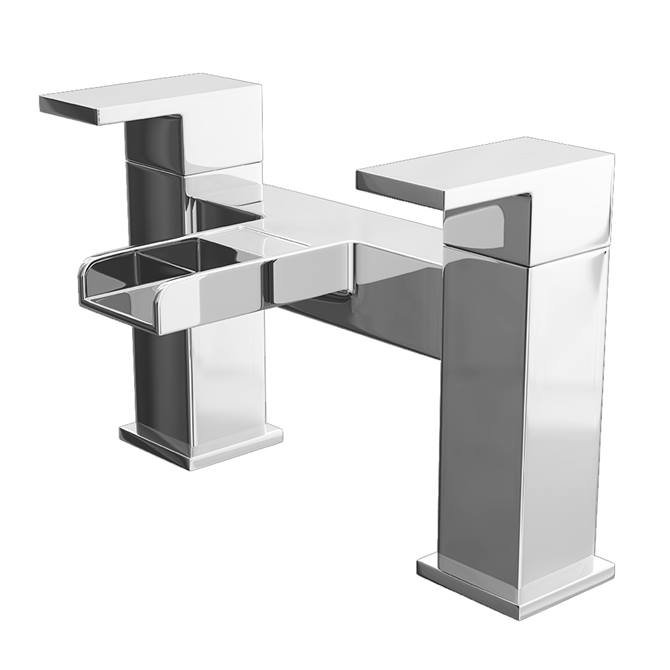Modern Waterfall Bath Filler Tap - Chrome
