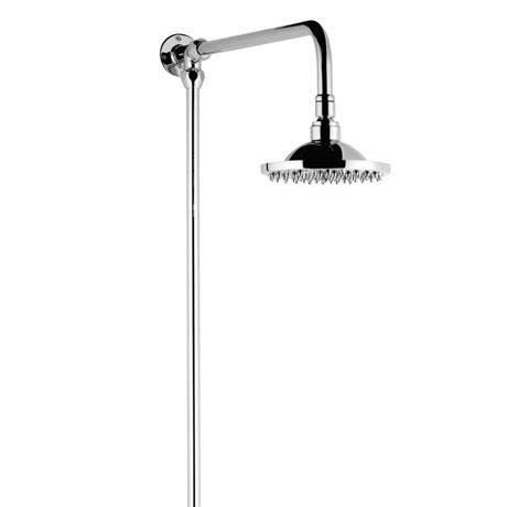 Downton Abbey Chrome Traditional Rigid Riser | At Victorian Plumbing